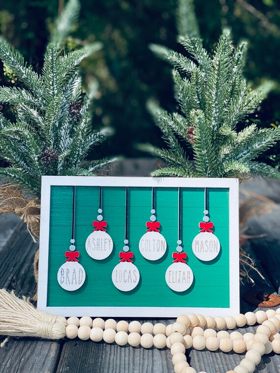 Personalized christmas family ornaments store