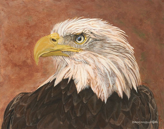 Adler Adler-Kunst Adler Gemälde Adler-Print Patriotismus | Etsy