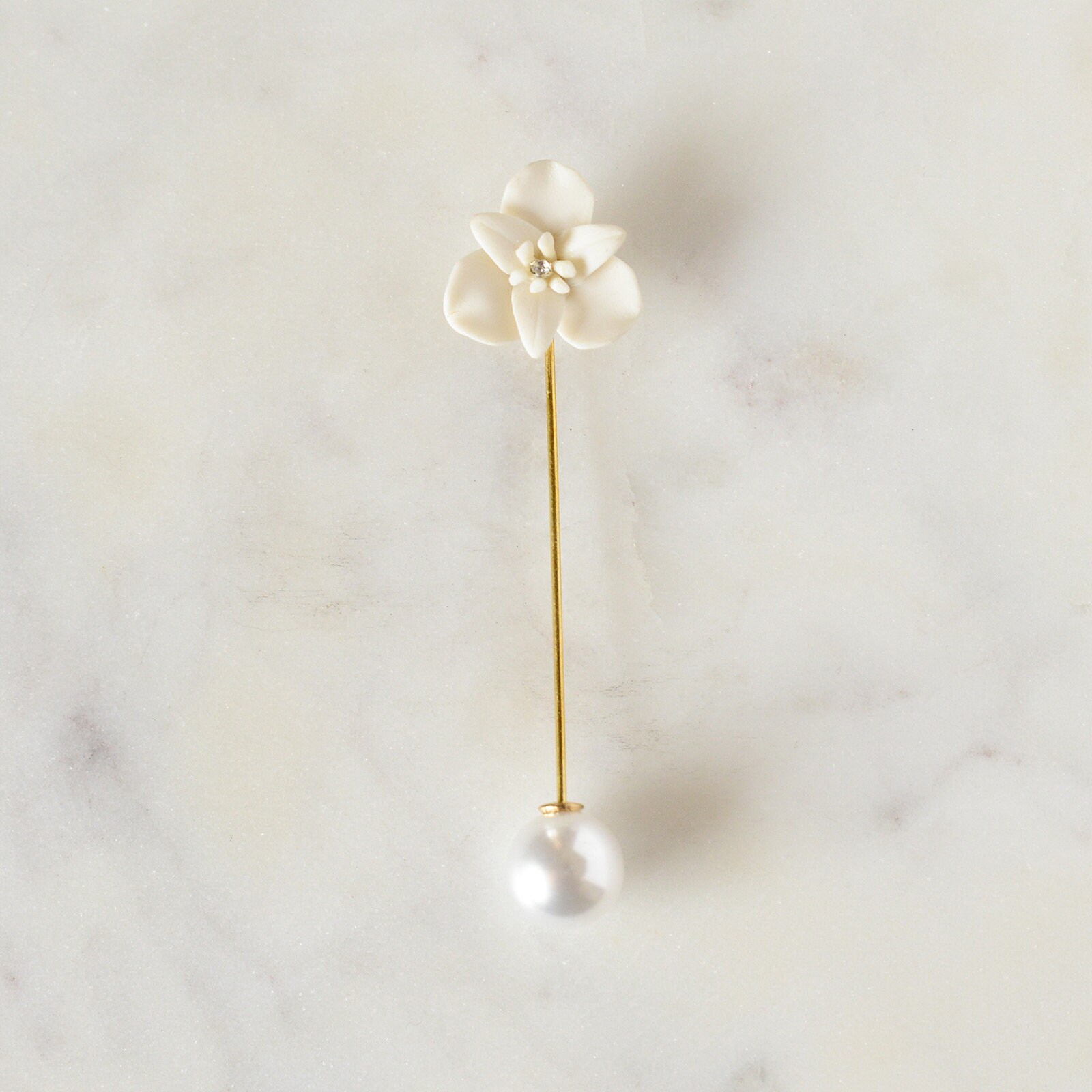 Porcelain Peruvian Lily Pin Brooch/ Lily Brooch/ Lily Pin/pin/ | Etsy