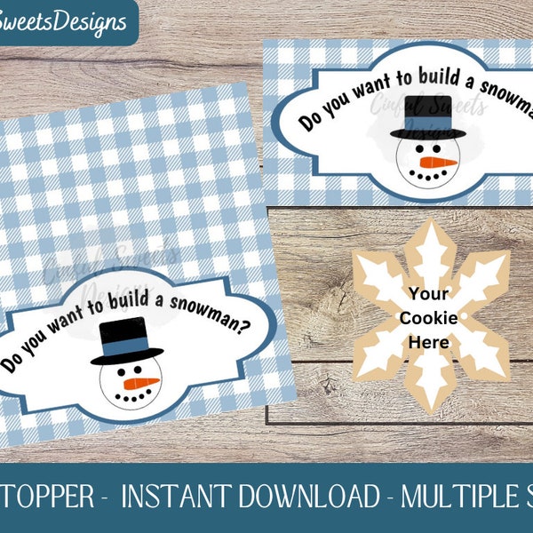 Snowman Bag Topper - Etsy