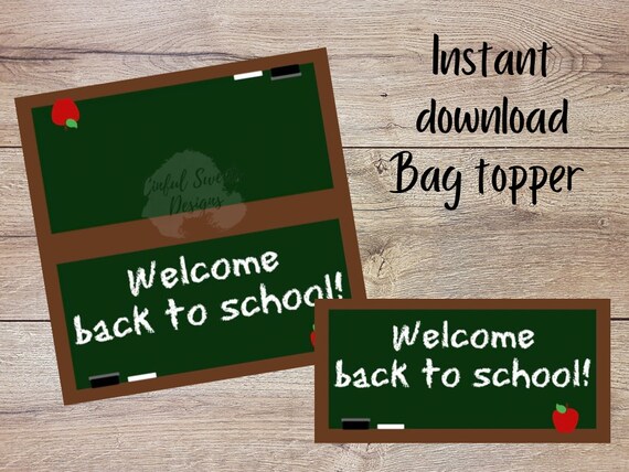 Welcome Back to School Cookie Topper / Teacher Appreciation / - Etsy
