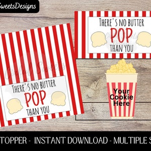 There's No Butter Pop Than You Happy Father's Day Popcorn Cookie Bag ...