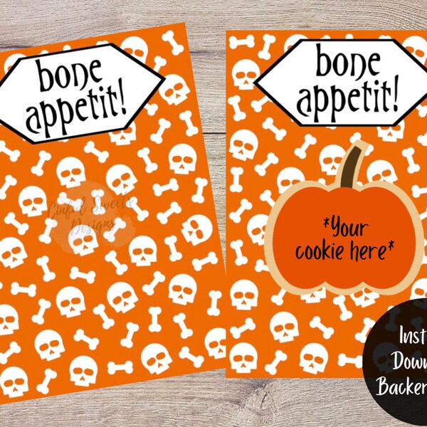 Halloween Bone Appetit Printable - Etsy