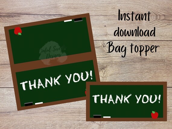 Thank You Back to School Cookie Topper / Teacher Appreciation - Etsy