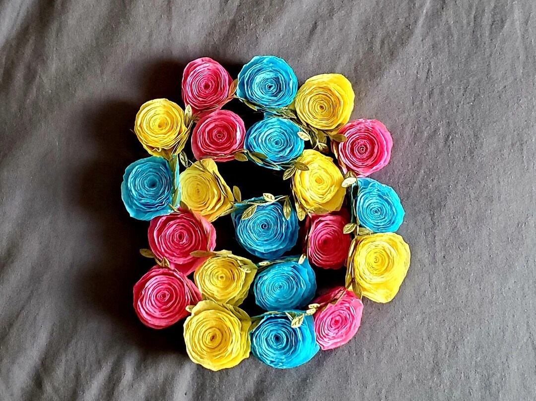 Pan Pride Garland, Pan Pride Flower Garland, Pansexual Pride Decoration ...
