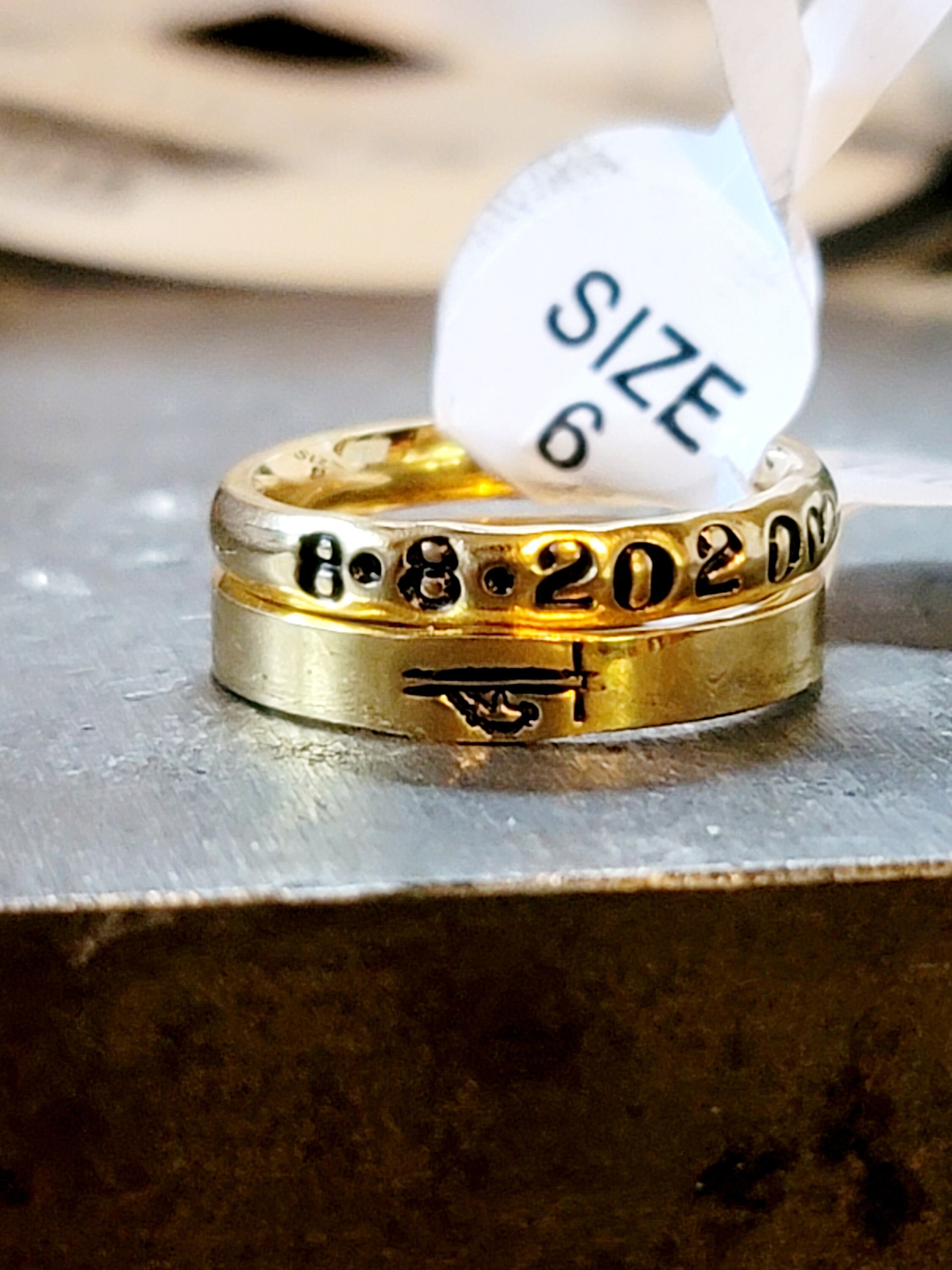 Linewife Ring / Lineman Ring / Stainless Steel Stacking Rings - Etsy