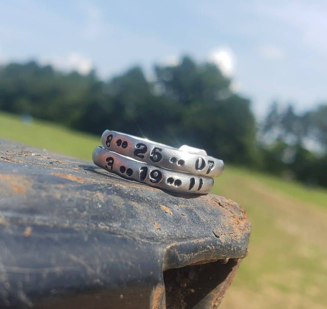 Stainless Steel Stacking Rings / 3mm HANDSTAMPED Stacking - Etsy