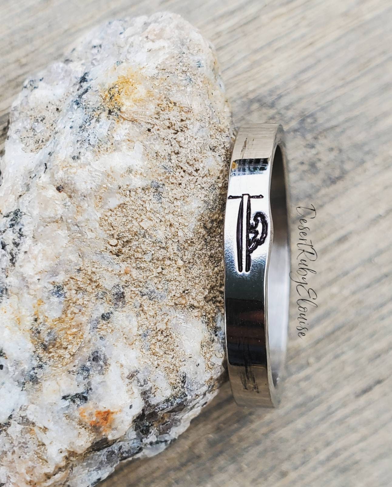 Linewife Ring / Lineman Ring / Stainless Steel Stacking Rings - Etsy