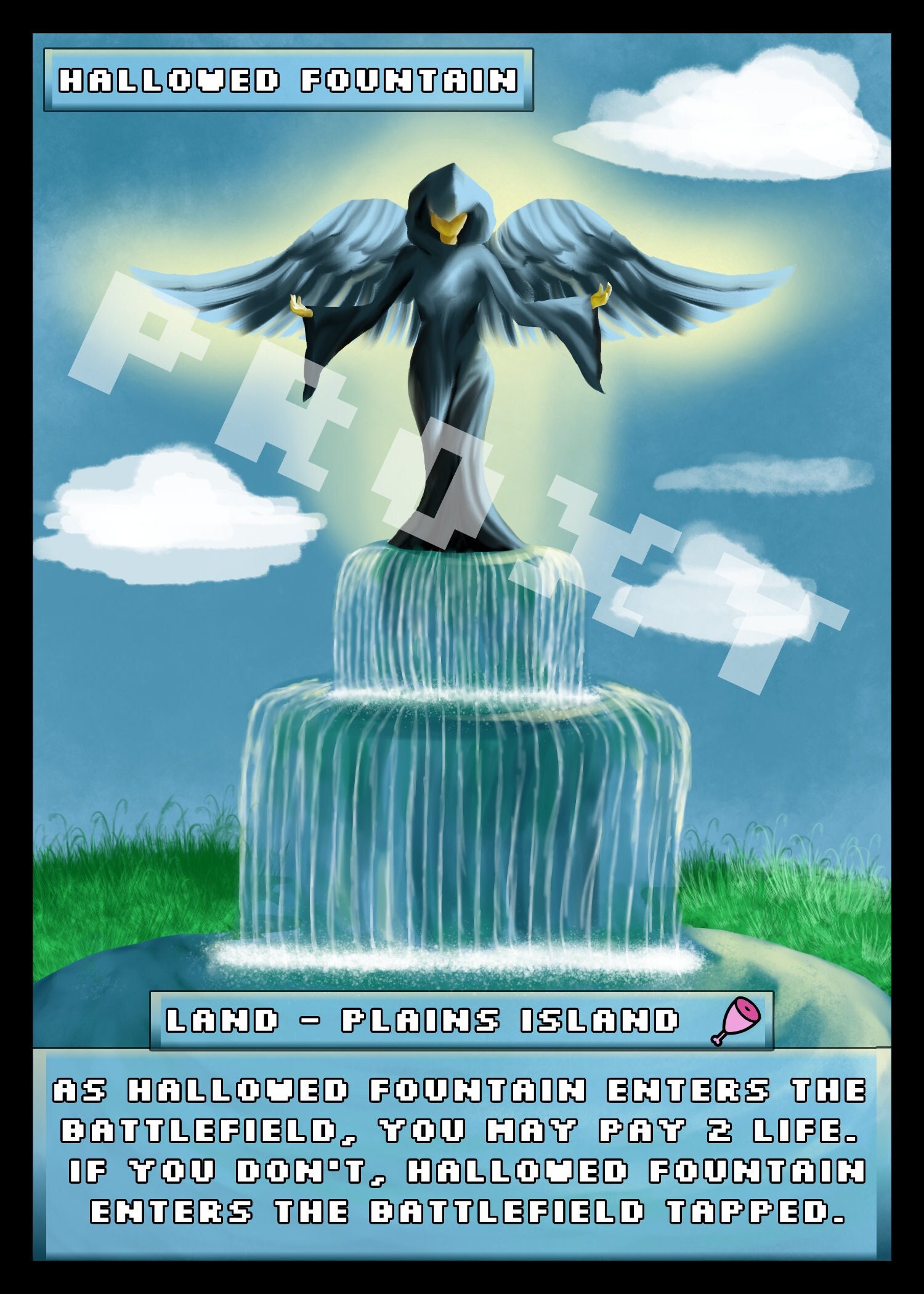 Hallowed Fountain Wallpaper
