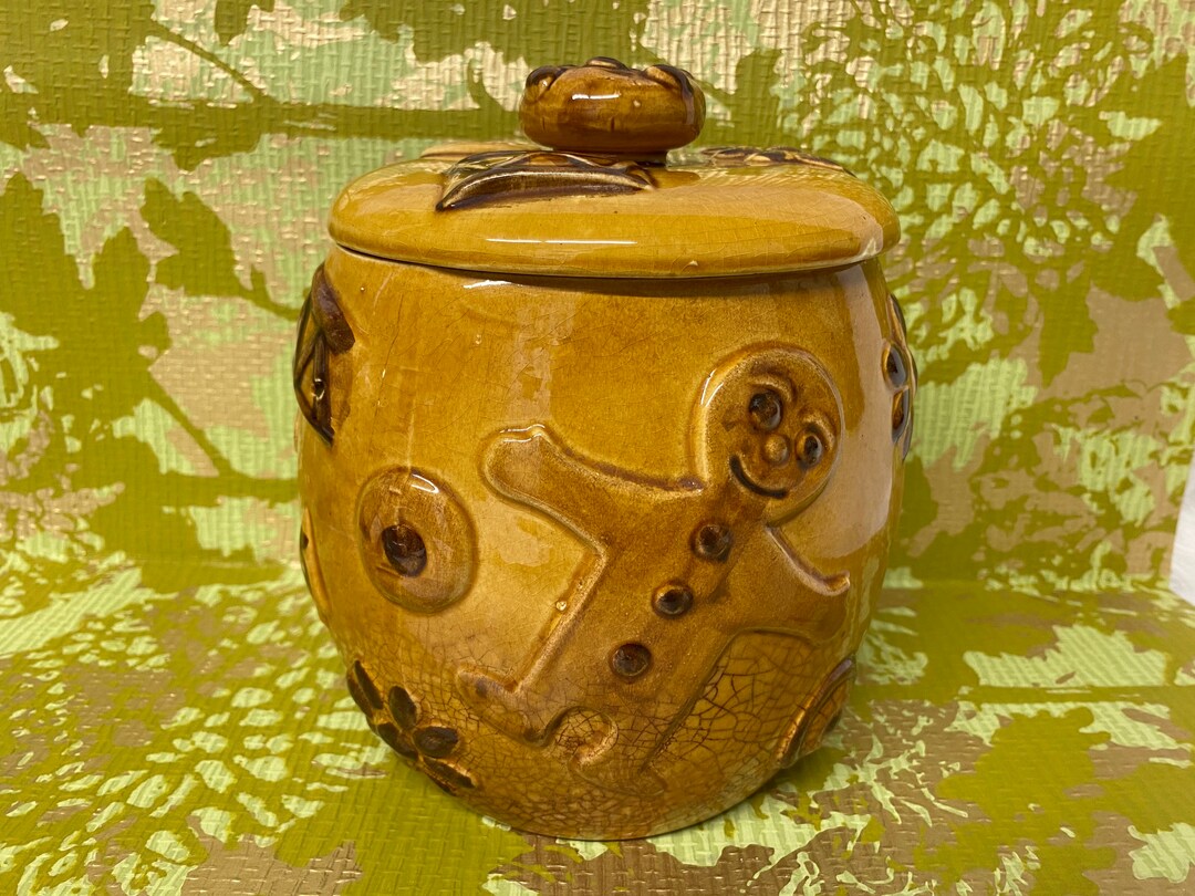 Retro MCM Gingerbread Man Cookie Jar Made in Japan - Etsy