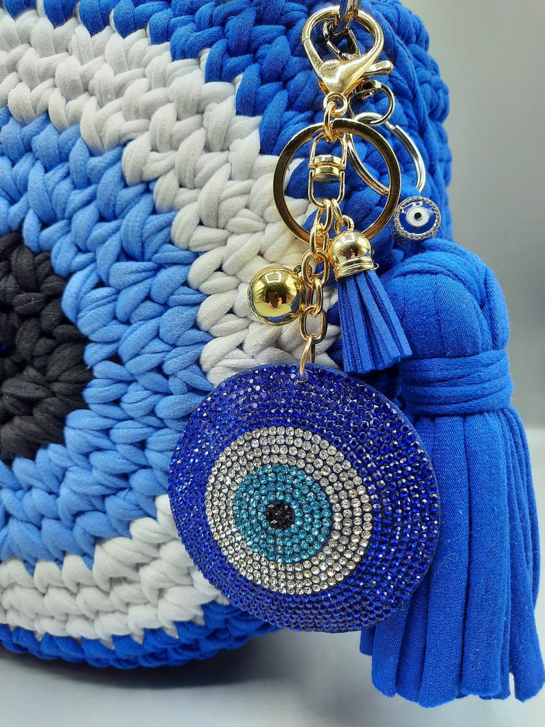 Handmade Crochet Evil Eye Bag - Etsy Canada