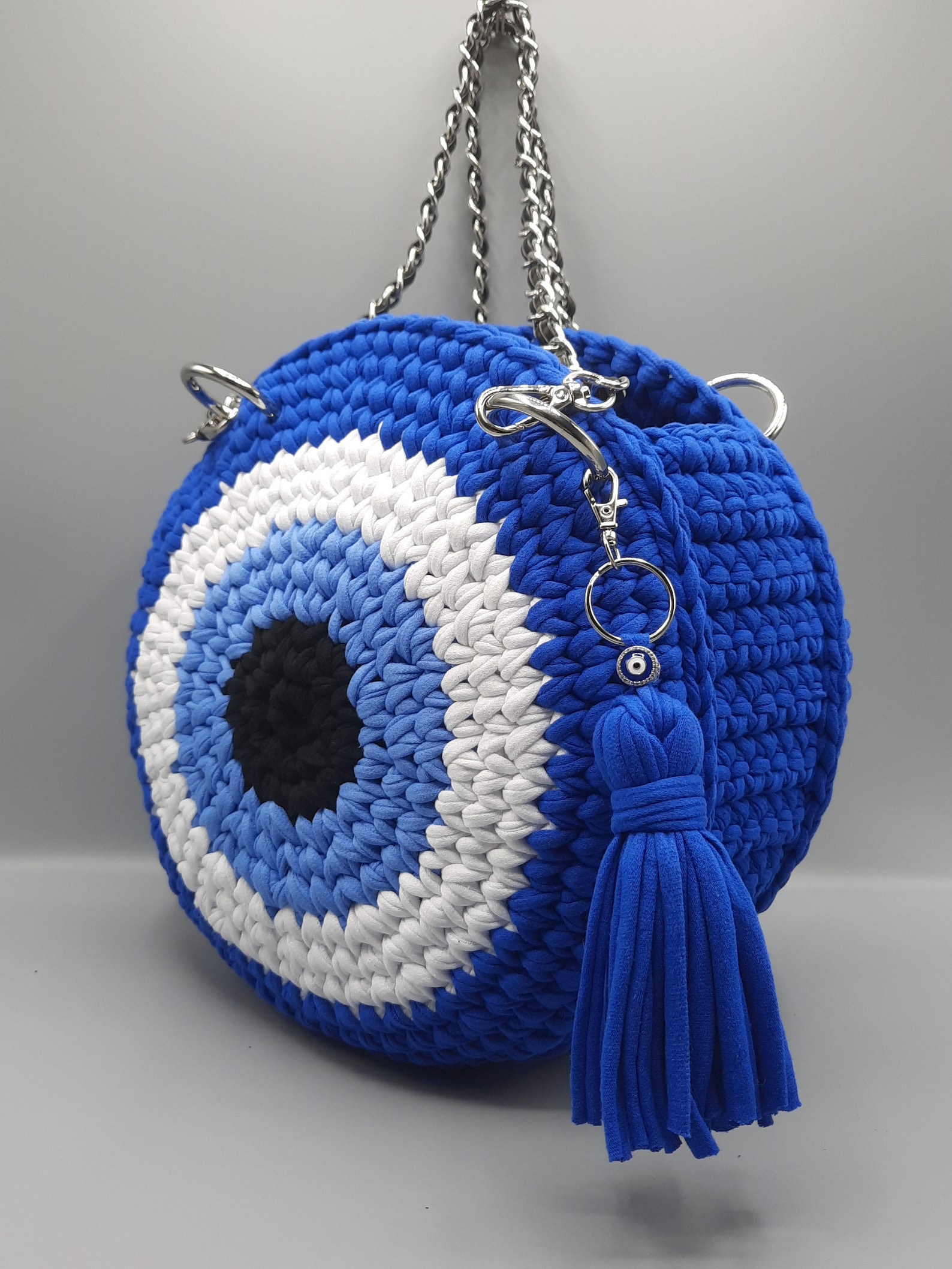 Handmade Crochet Evil Eye Bag - Etsy Canada