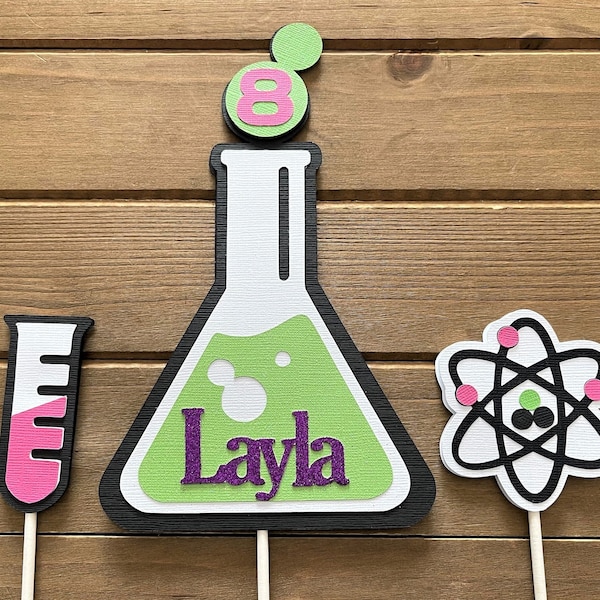 Science Cake Topper - Etsy