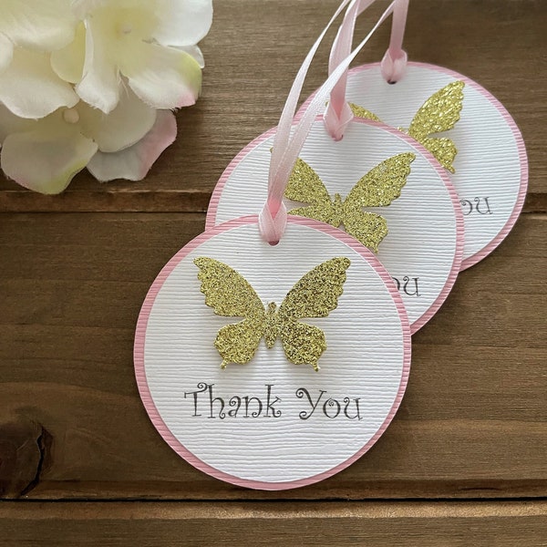 Butterfly Favor Tags - Etsy