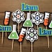 Custom Science Cupcake Toppers Science Party Science | Etsy