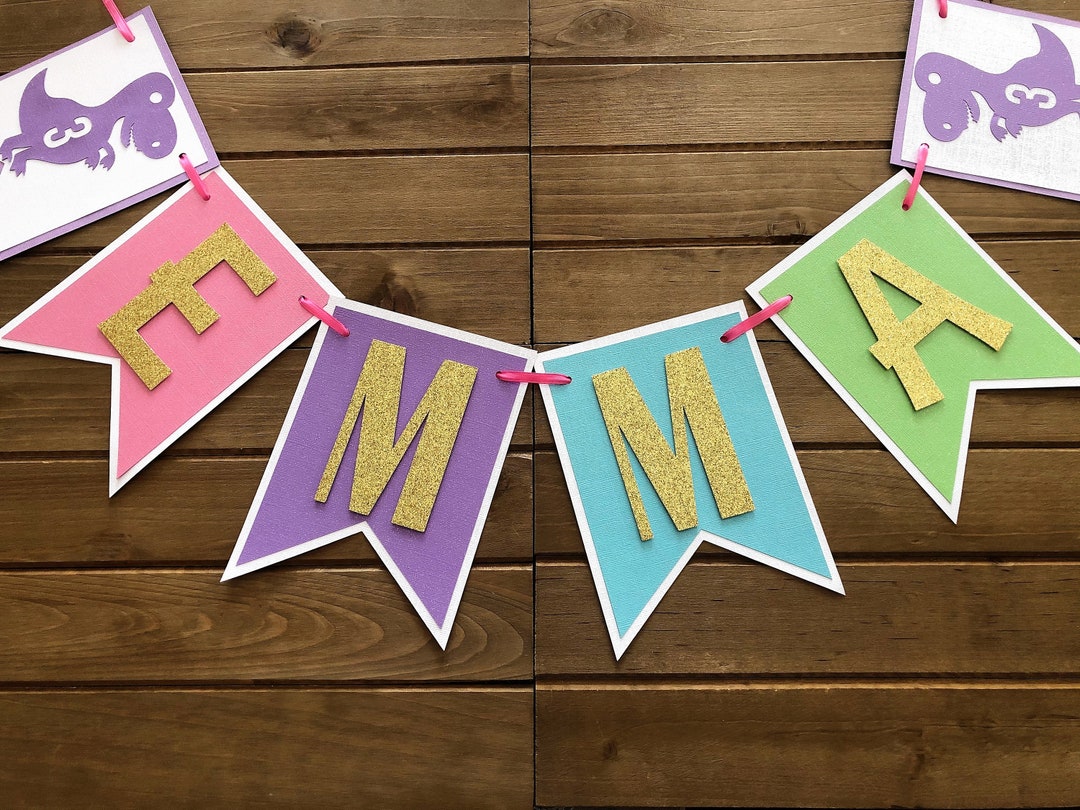 Custom Dinosaur Banner, Dinosaur Party, Birthday Banner, Dinosaur ...