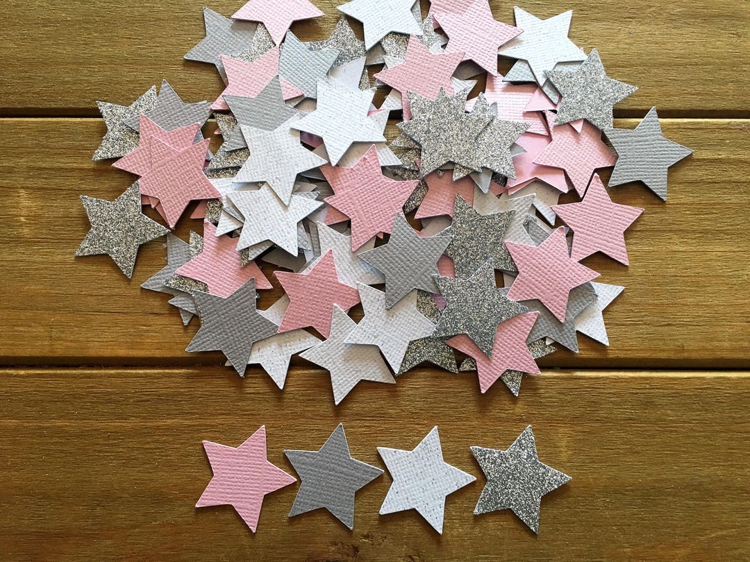 100 Star Confetti, It's a Girl, Star Decoration, Star Baby Shower, Baby ...