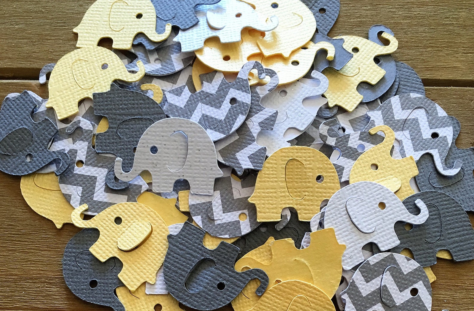 Elephant Confetti Elephant Die Cuts Elephant Baby Shower - Etsy