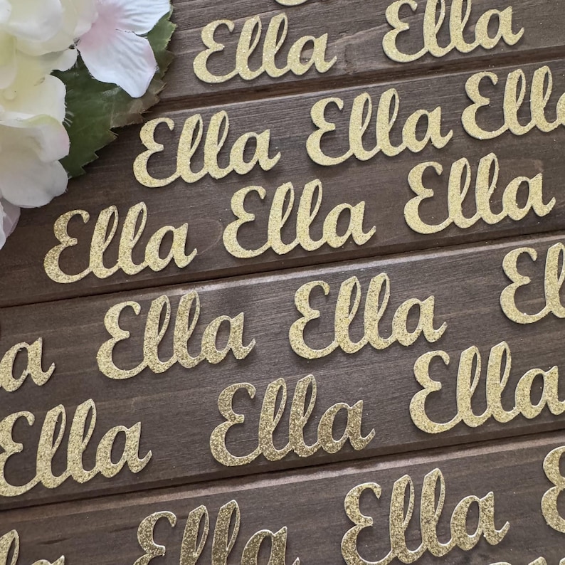 Custom Glitter Name or Word Confetti – Party Decorations, Baby Shower ...