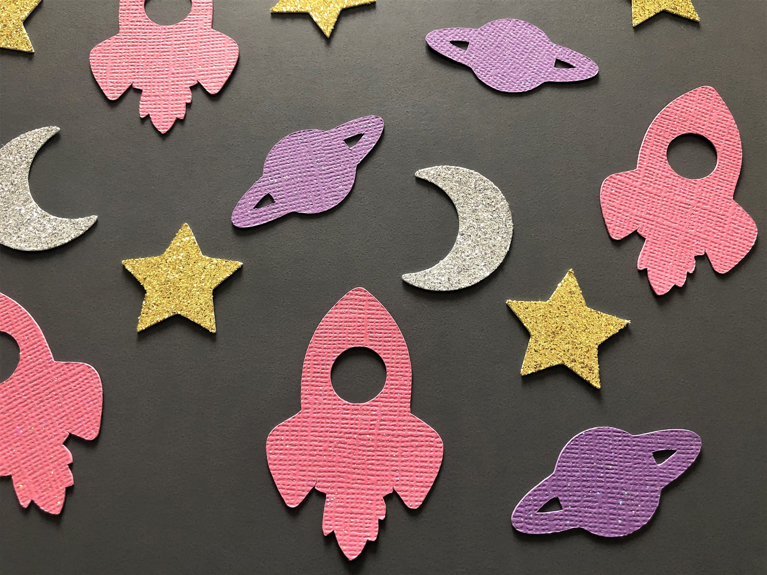 Outer Space Confetti Space Birthday Planet Confetti 1st - Etsy