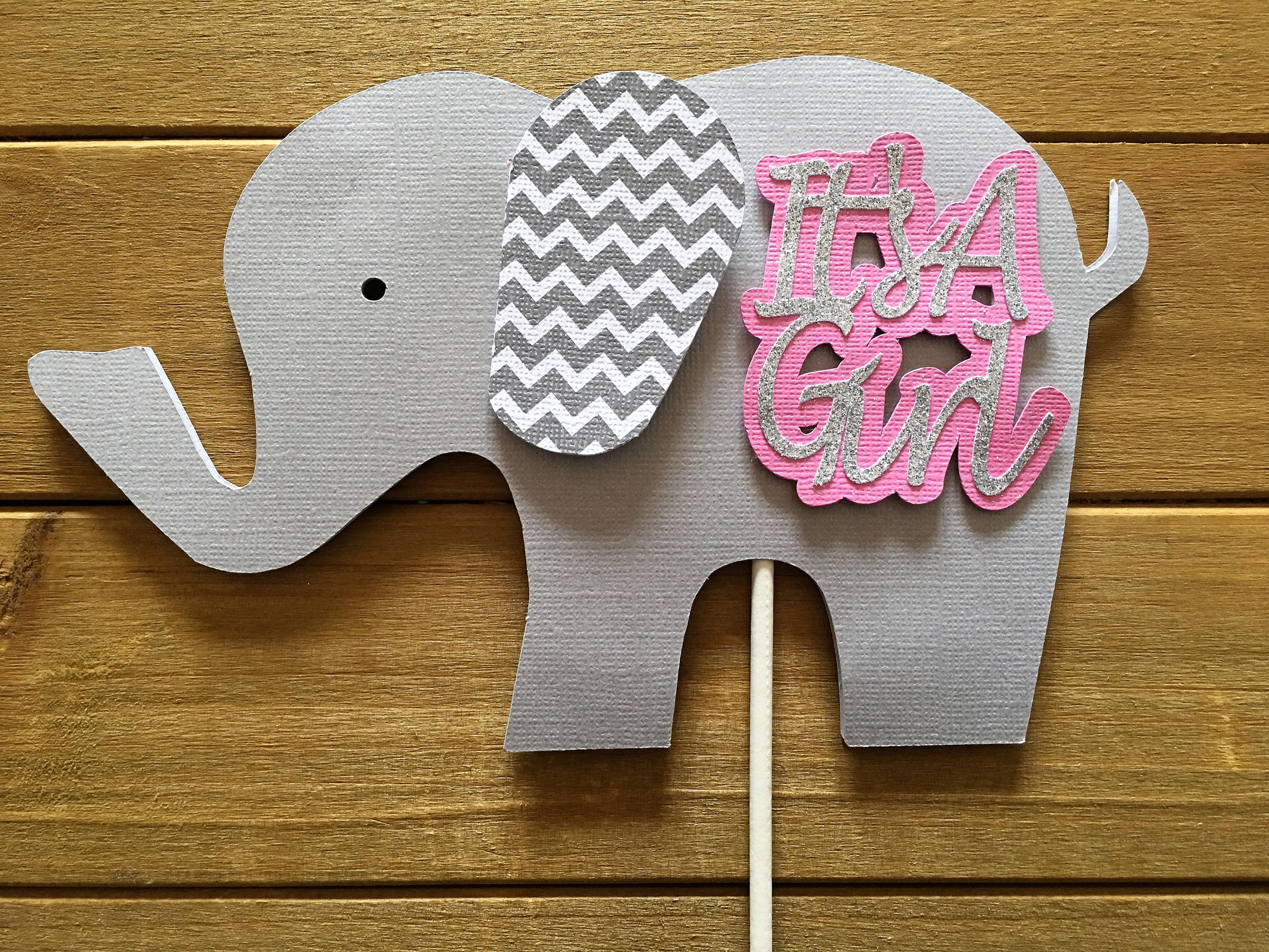 Elephant Cake Topper Elephant Centerpiece Elephant Baby - Etsy