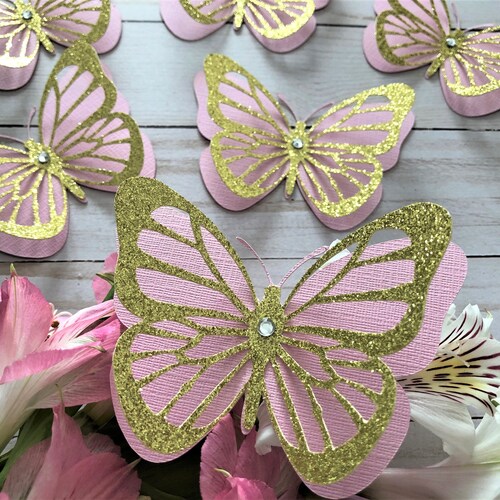 Butterfly Birthday Decorations Butterfly Garland Pink - Etsy