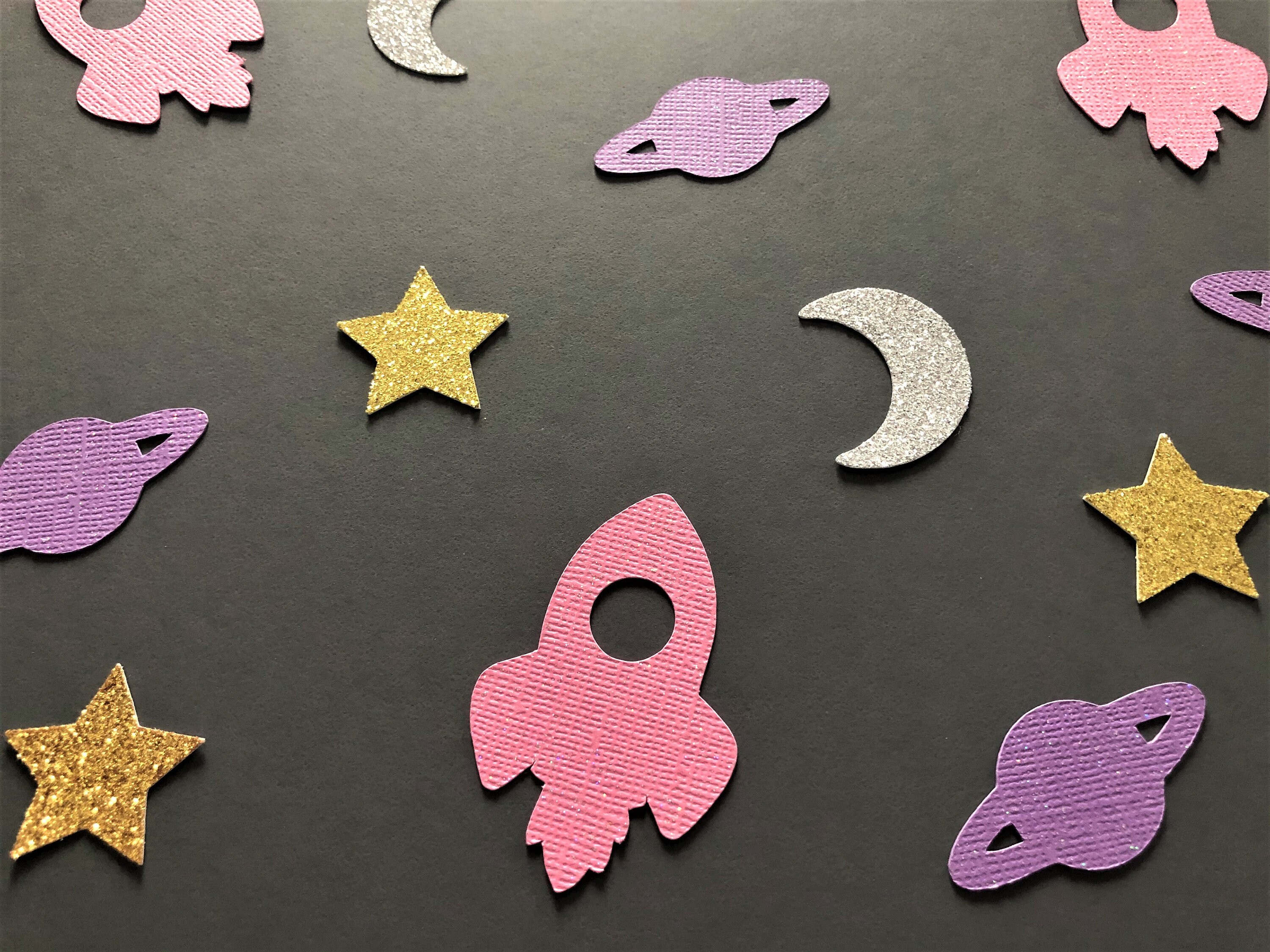 Outer Space Confetti Space Birthday Planet Confetti 1st - Etsy