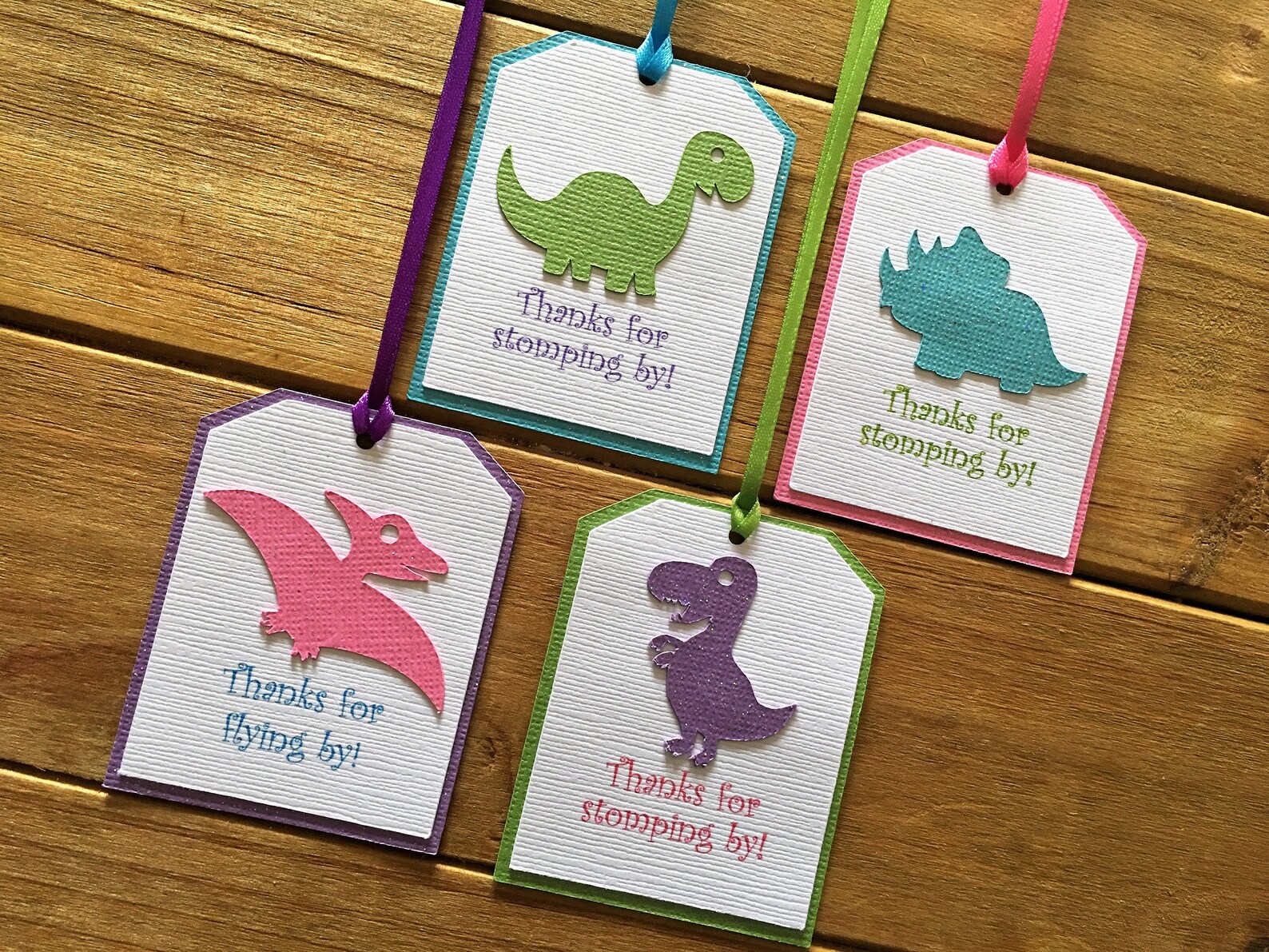 Dinosaur Tags Dinosaur Favor Tags Dinosaur Thank You Tag - Etsy