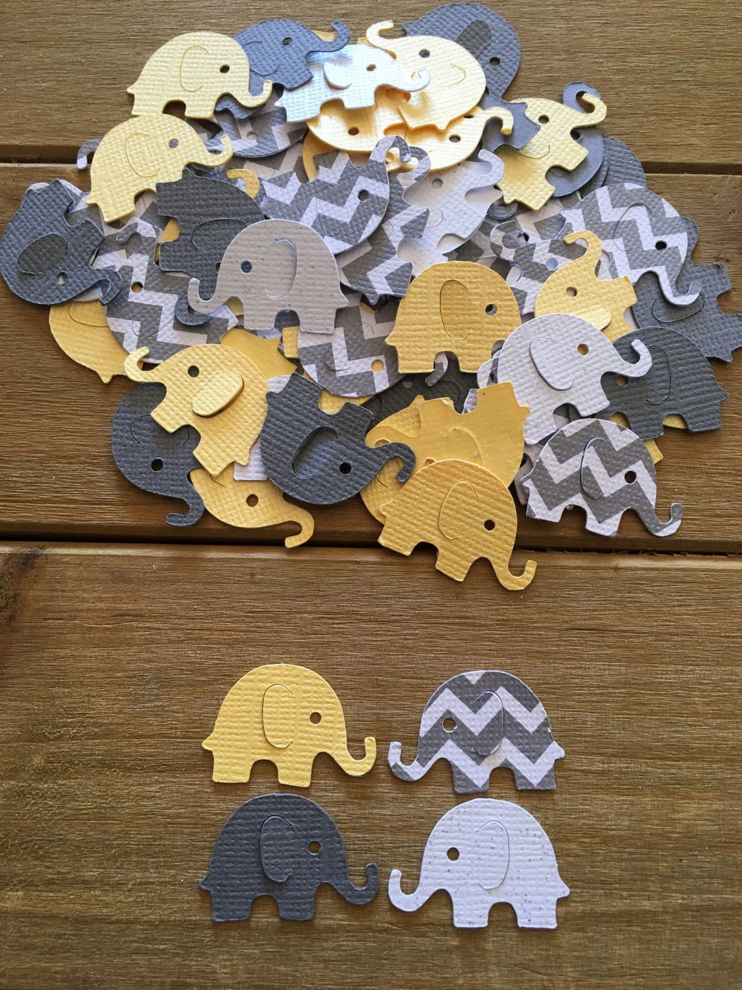 Elephant Confetti Elephant Die Cuts Elephant Baby Shower - Etsy