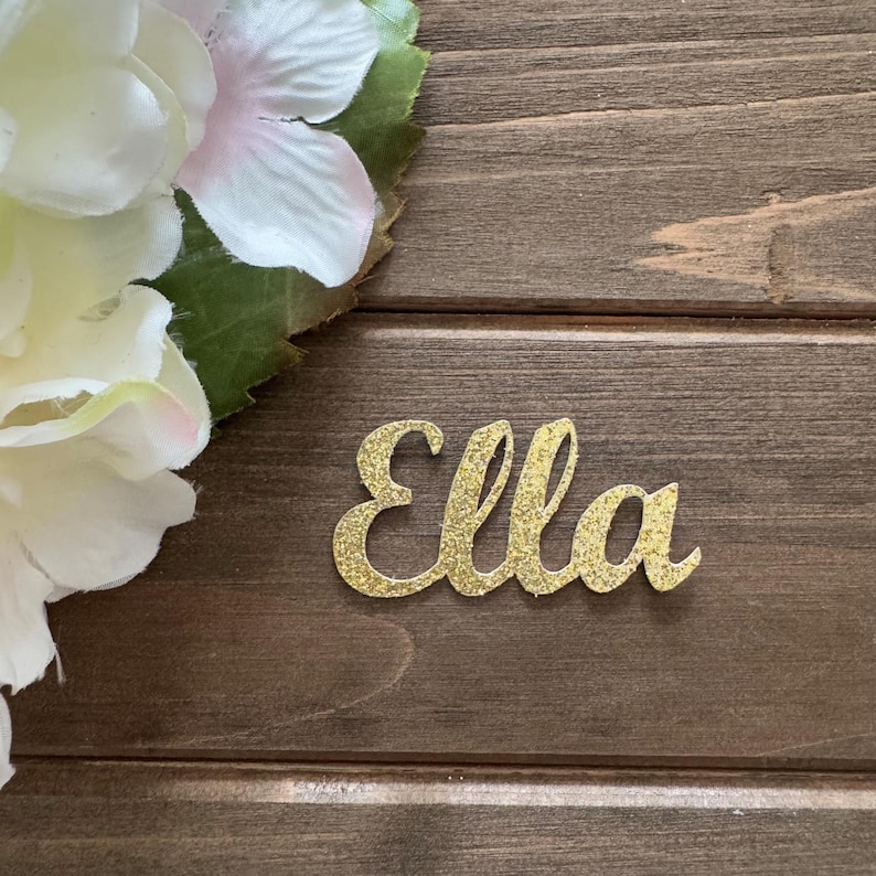Custom Glitter Name or Word Confetti – Party Decorations, Baby Shower ...