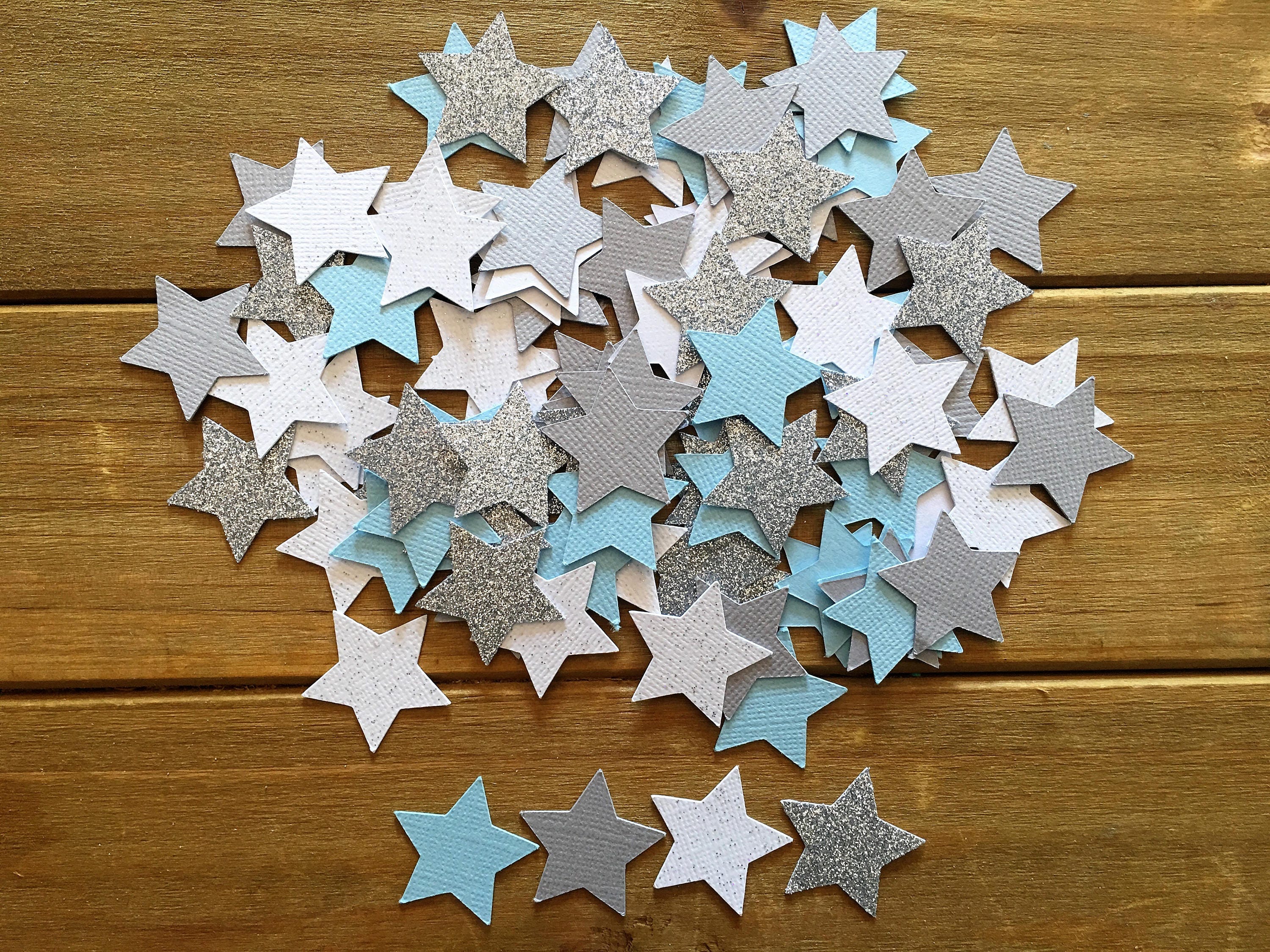 100 Star Confetti Silver Star It's a Boy Star - Etsy