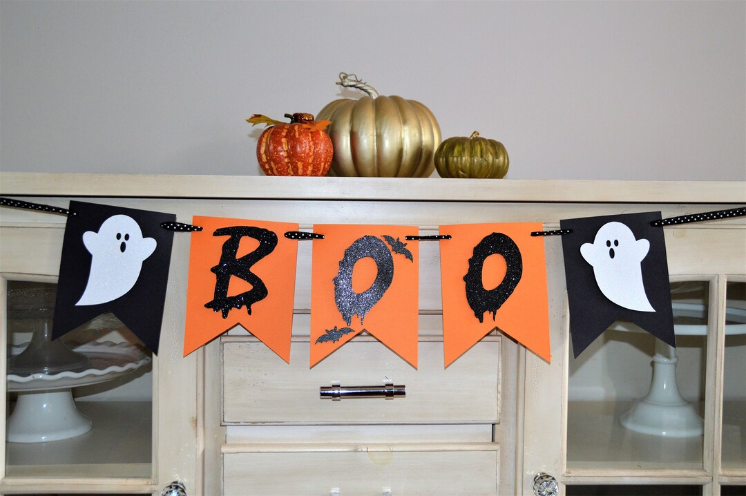Halloween Banner, Boo Banner, Halloween Decoration, Halloween Party ...