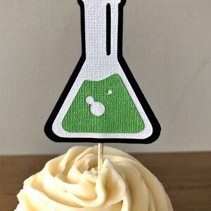 Custom Science Cupcake Toppers, Science Party, Science Birthday, Mad ...