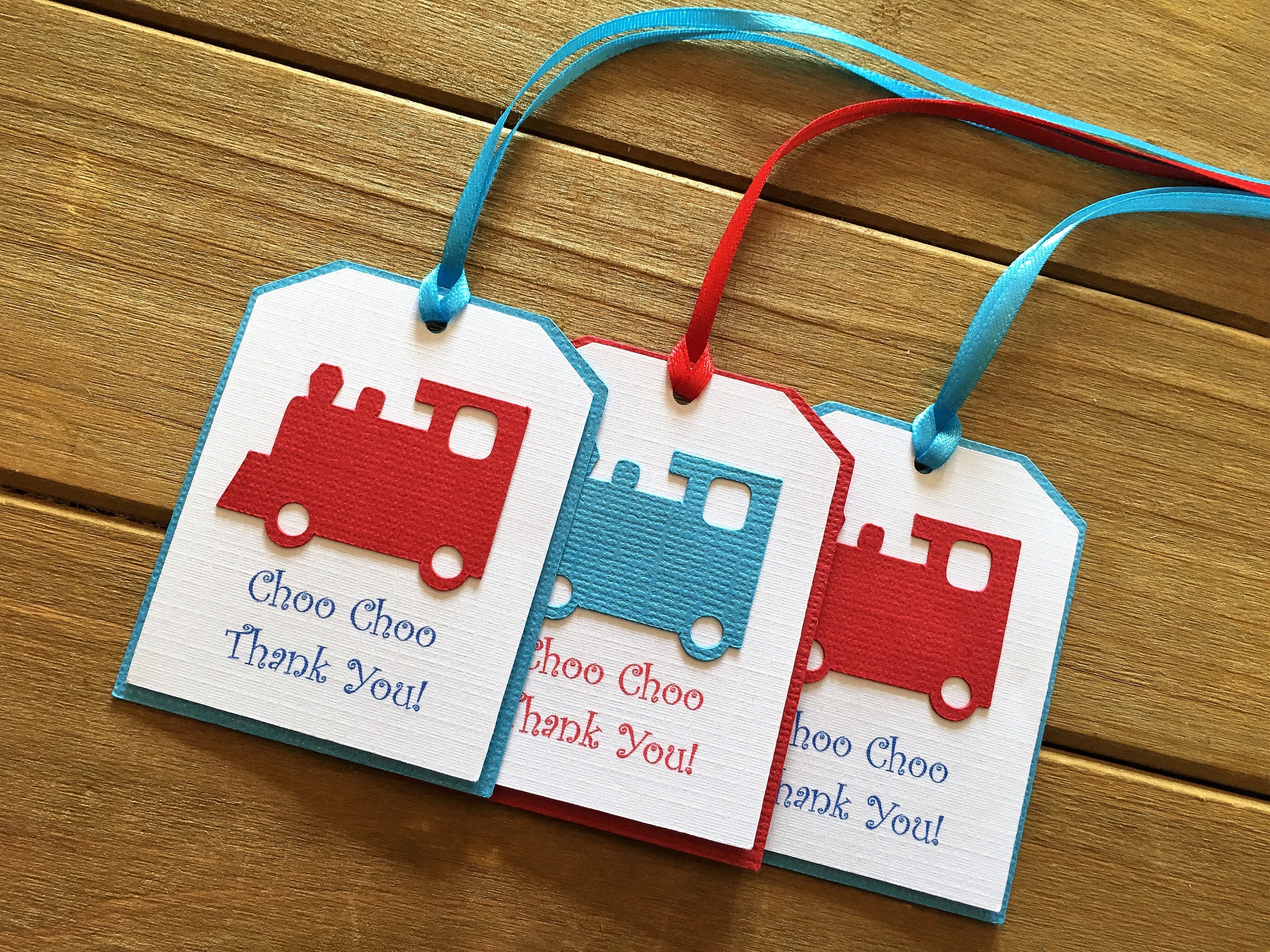 12 Train Tags Train Favor Tags Train Thank You Tag Train - Etsy