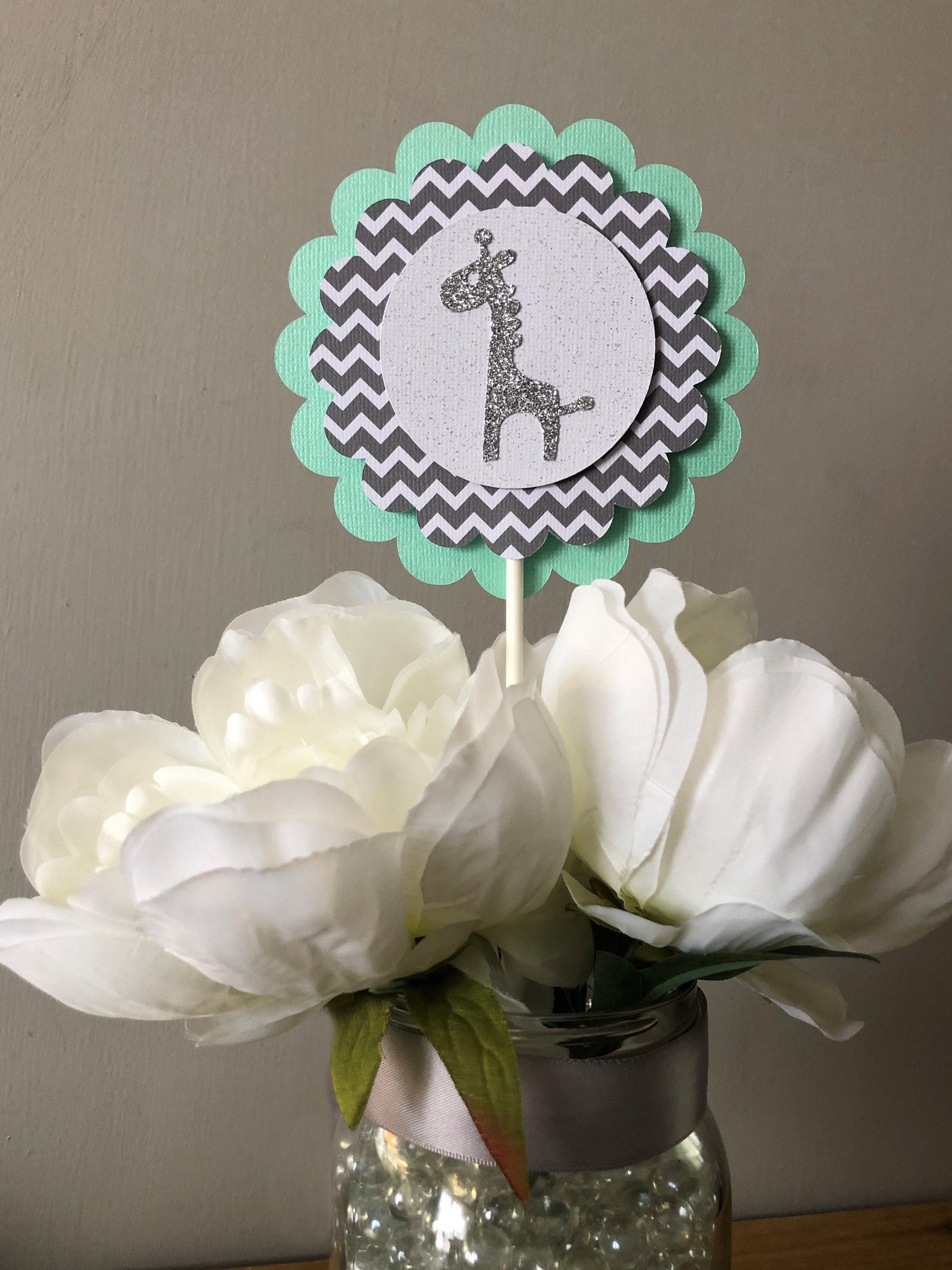 Giraffe Centerpiece Stick, Giraffe Cake Topper, Giraffe Baby Shower ...