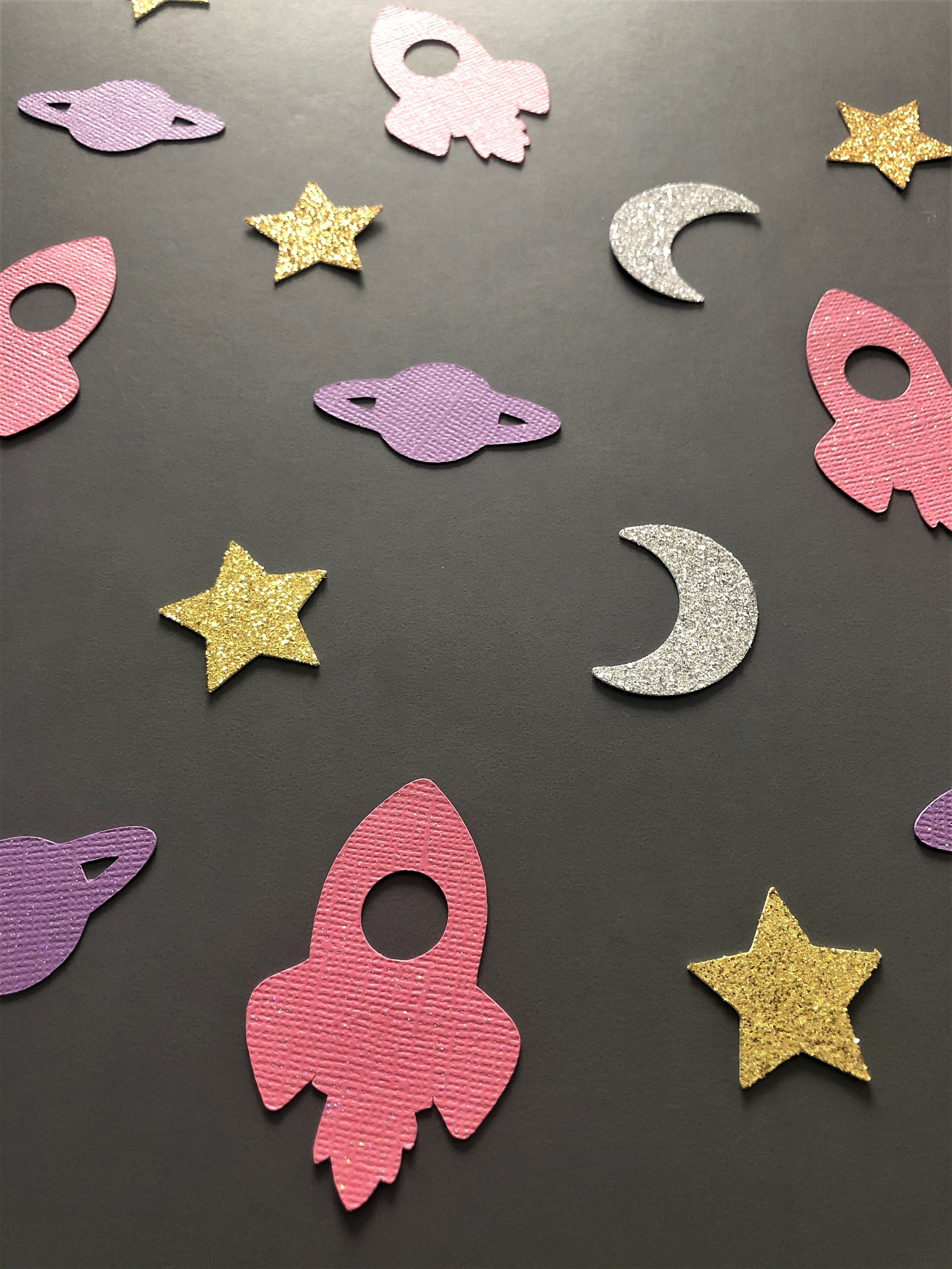 Outer Space Confetti Space Birthday Planet Confetti 1st - Etsy