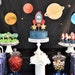 Rocket Cake Topper Outer Space Cake Topper Space Birthday - Etsy
