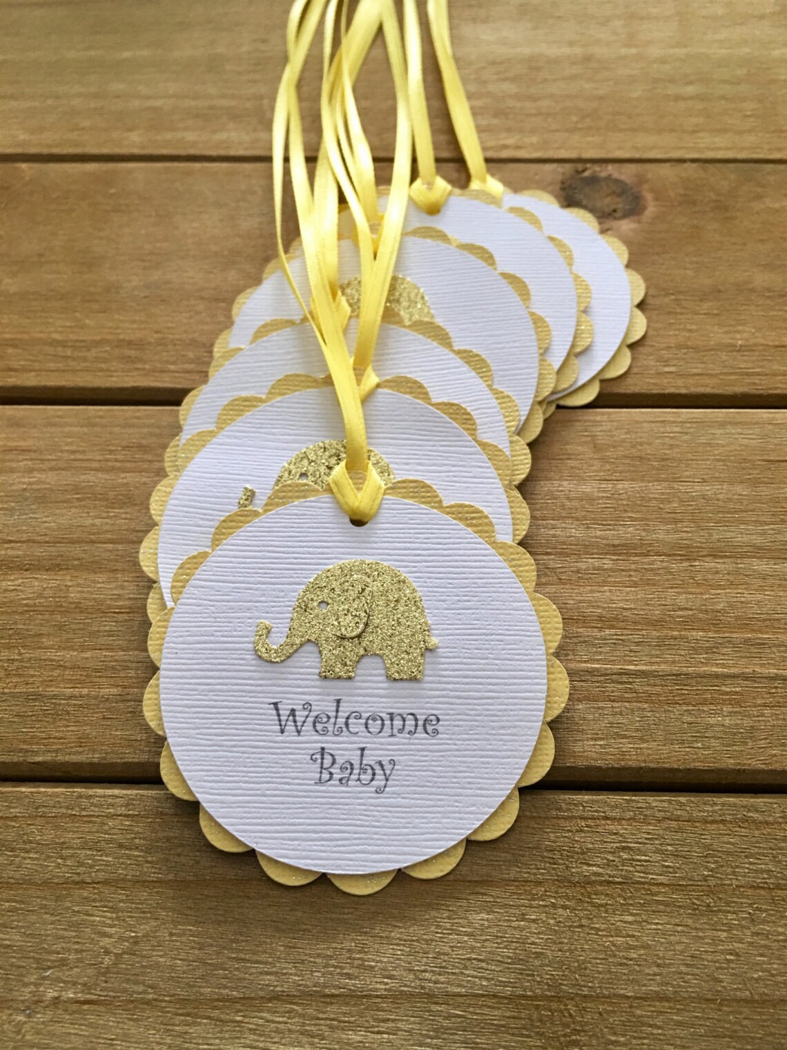 12 Elephant Tags Elephant Favor Tag Elephant Baby Shower | Etsy