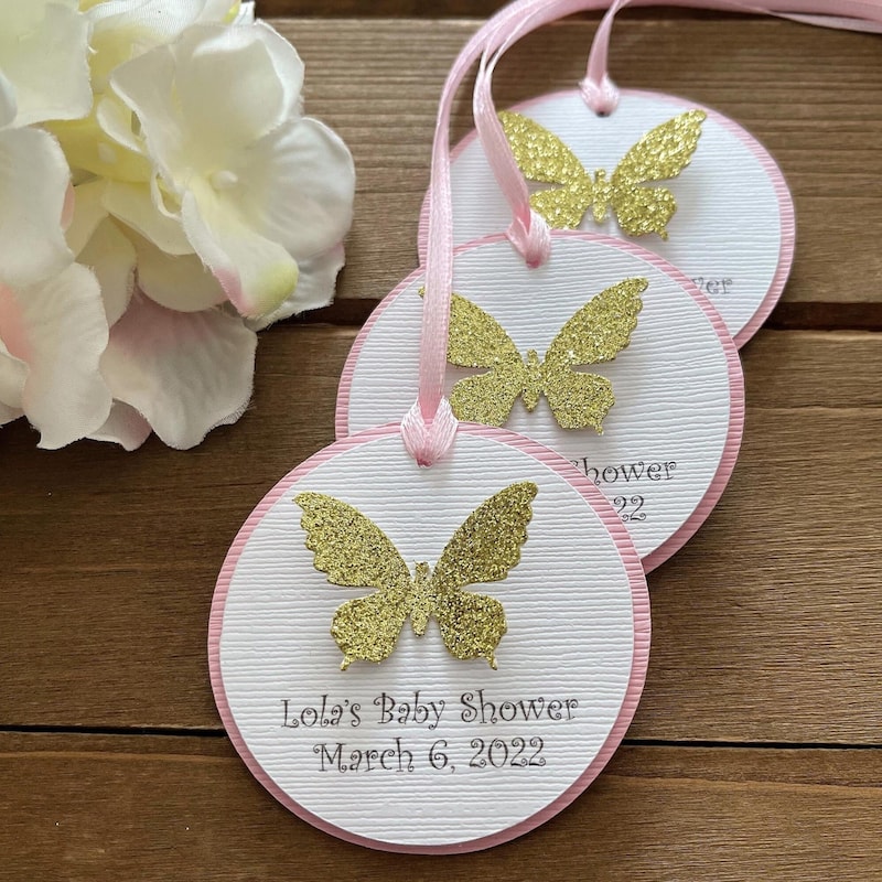 Butterfly Favor Tags - Etsy