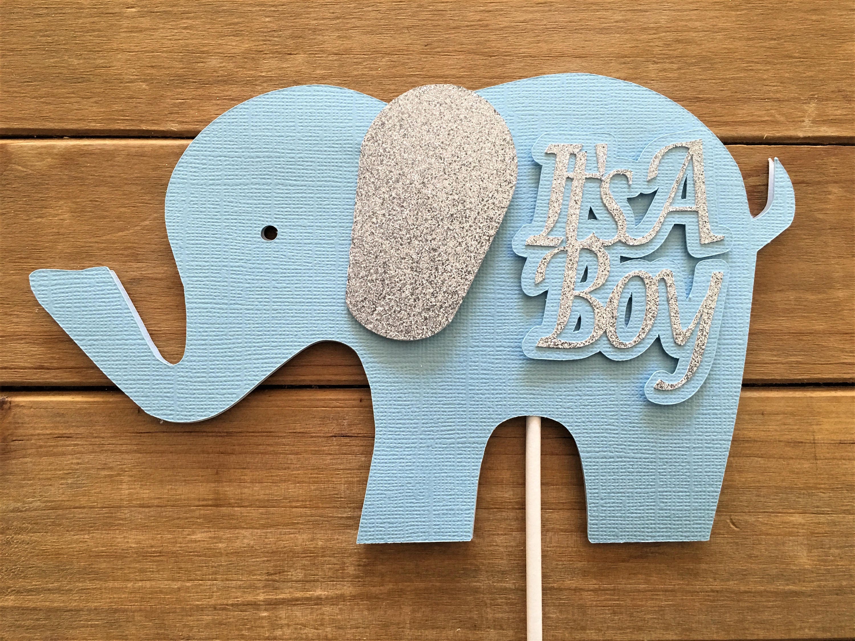 Topper de pastel de elefante pieza central del elefante bebé | Etsy España