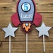 Rocket Cake Topper, Outer Space Cake Topper, Space Birthday, Spaceship ...