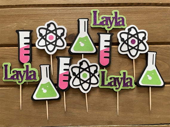 Custom Science Cupcake Toppers Science Party Science - Etsy