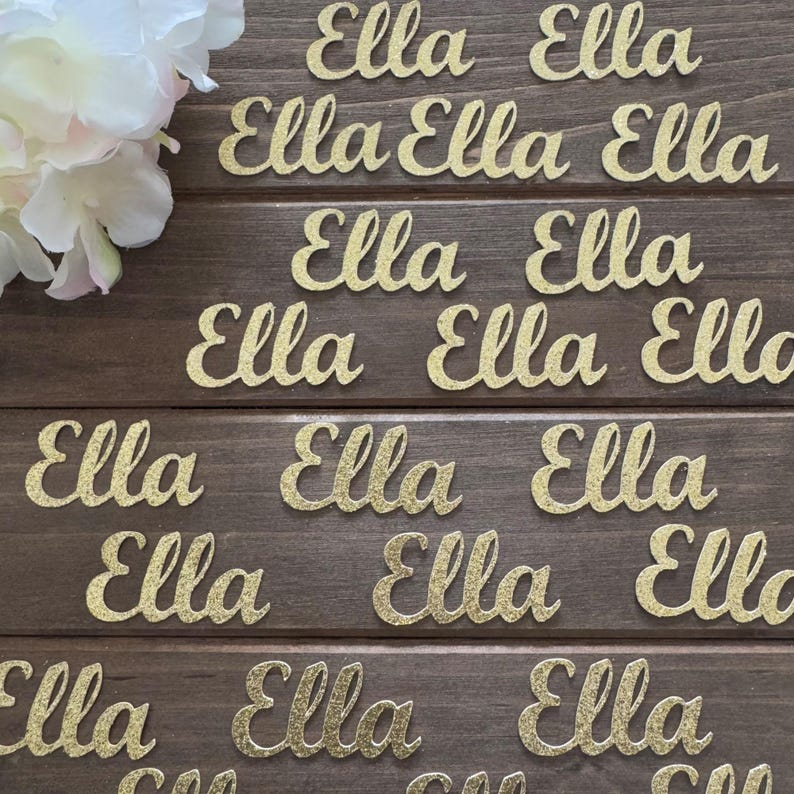 Custom Glitter Name or Word Confetti – Party Decorations, Baby Shower ...