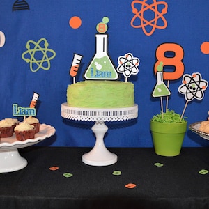 Custom Science Cupcake Toppers, Science Party, Science Birthday, Mad ...