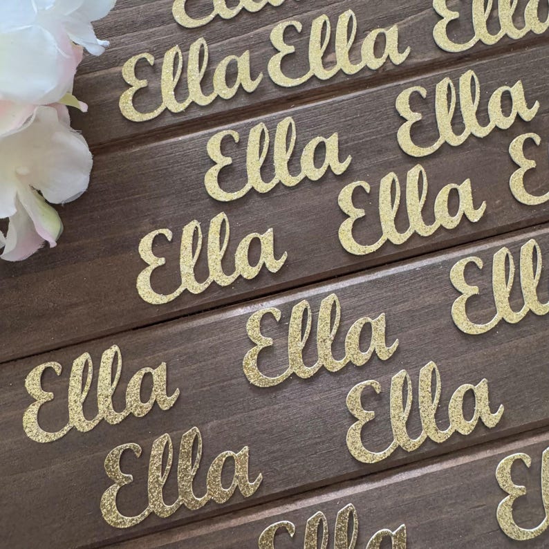 Custom Glitter Name or Word Confetti – Party Decorations, Baby Shower ...