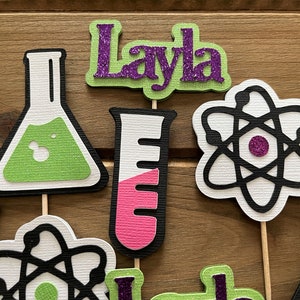 Custom Science Cupcake Toppers, Science Party, Science Birthday, Mad ...