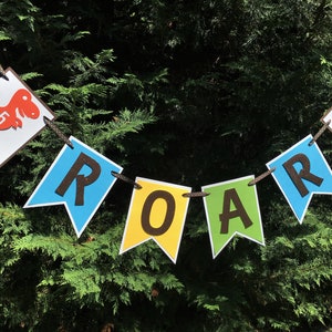 Dinosaur Banner, Dinosaur Party Decoration, T Rex Party, Dinosaur ...