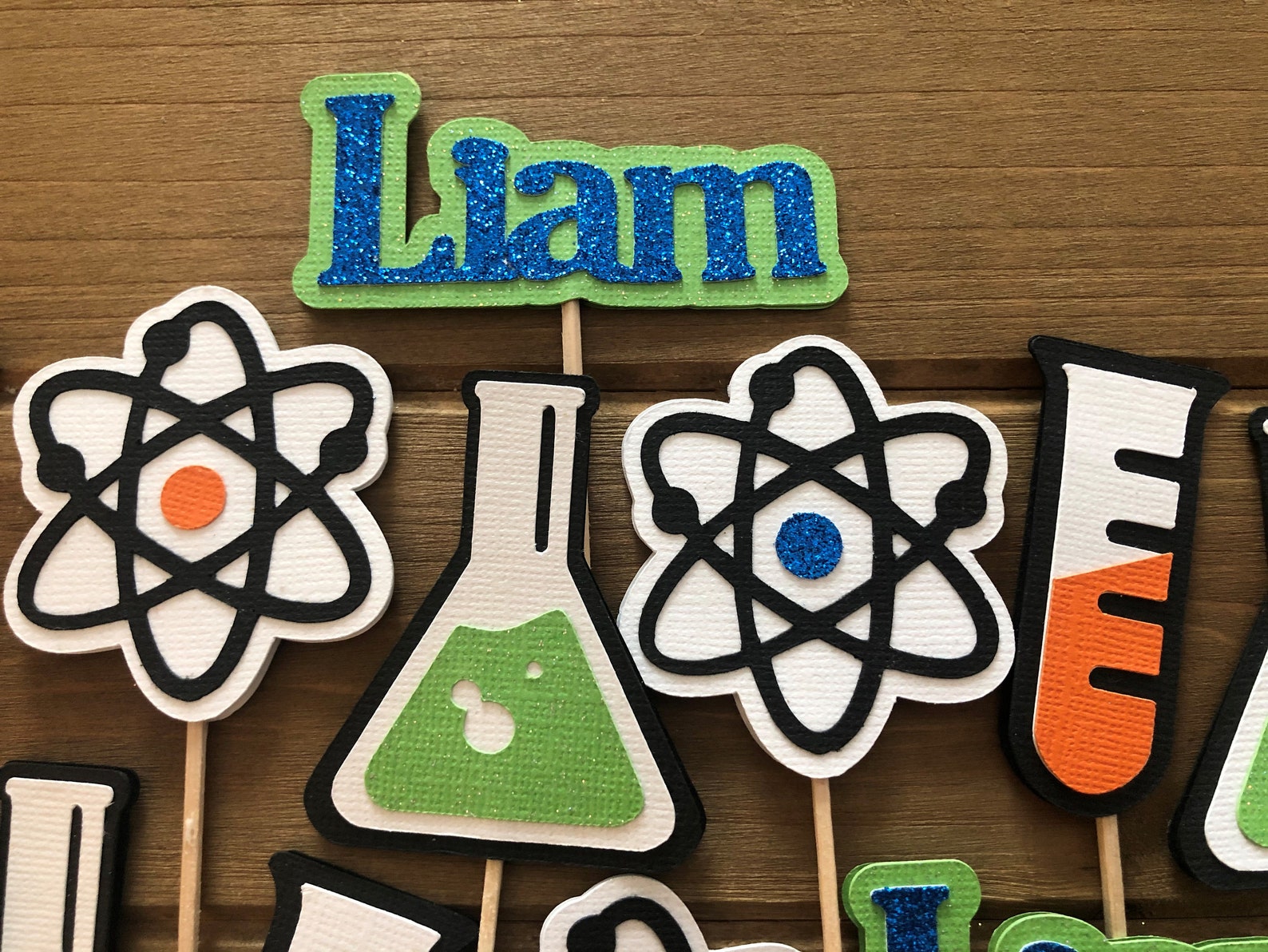 Custom Science Cupcake Toppers Science Party Science | Etsy