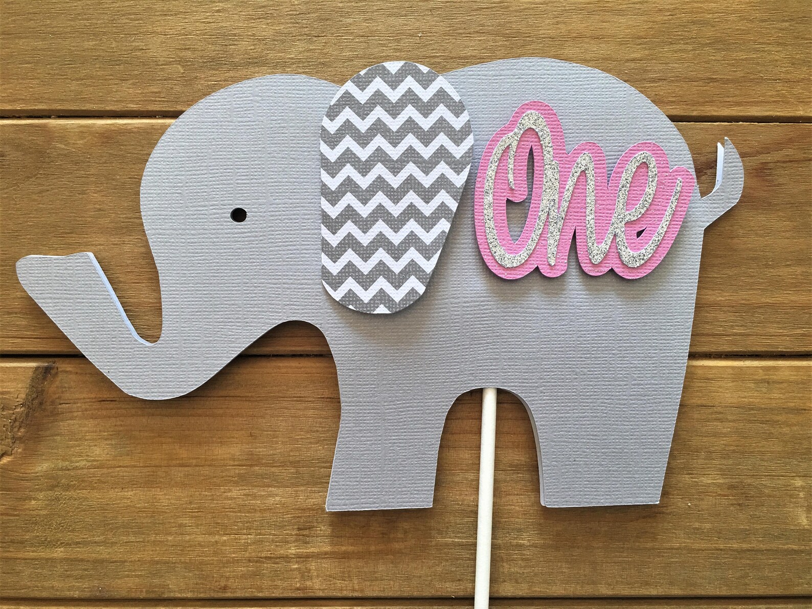 Elephant Cake Topper Elephant Centerpiece Elephant Birthday - Etsy