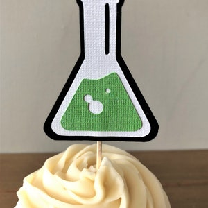 Custom Science Cupcake Toppers, Science Party, Science Birthday, Mad ...
